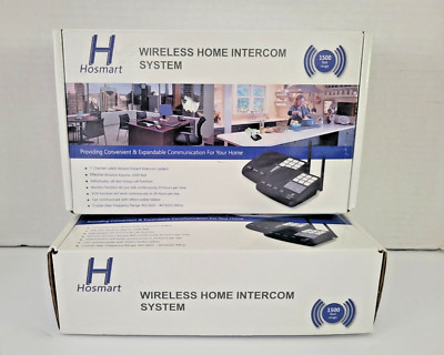 2 Units, Hosmart Wireless Home Intercom System #HY777 - New Open Box | eBay