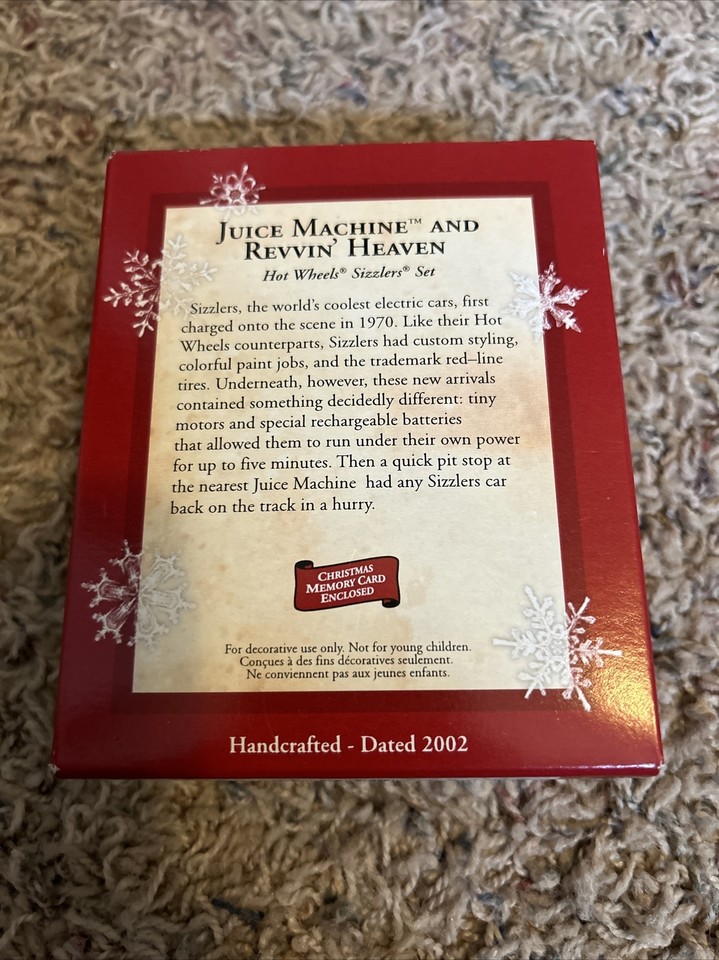 Hallmark Keepsake Ornament Hot Wheels Juice Machine and Revvin' Heaven ...