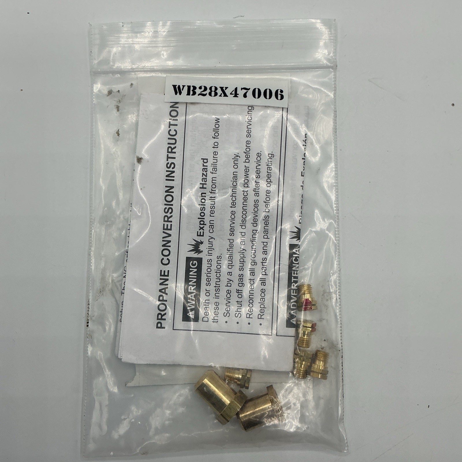 OEM GE Range LP Gas Conversion Kit WB28X47008 / 311D5080G003 | eBay
