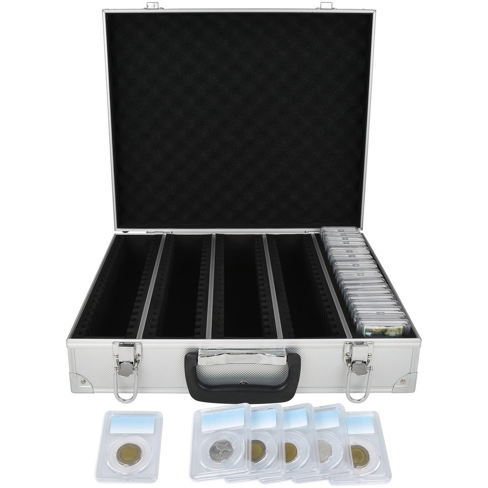 Aluminum Storage & Display Box Case Holds 100 PCGS NGC ANACS Coin ...