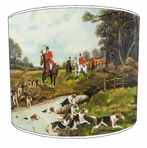 Fox Hunt Horses Dogs Scene Lamp shades Ideal To Match Hunting scene ...