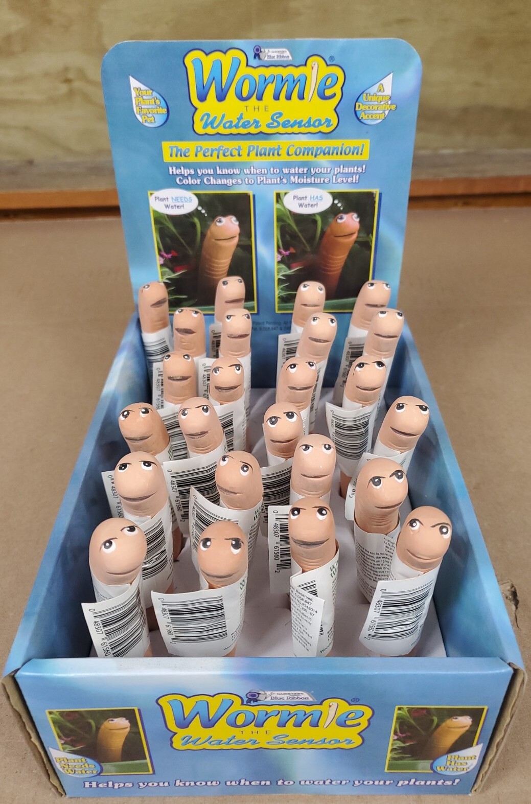 Lot of 2. Wormie The Water Sensor Plant Soil Moisture Testers garden in ...