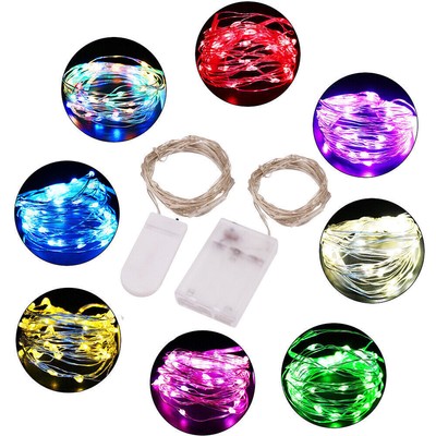 Battery Operated 2-10M LED Fairy String Lights Micro Rice Copper Wire ...