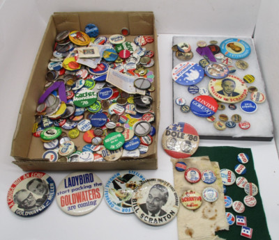 Large Lot Vintage Pinbacks .. Mostly Political | eBay