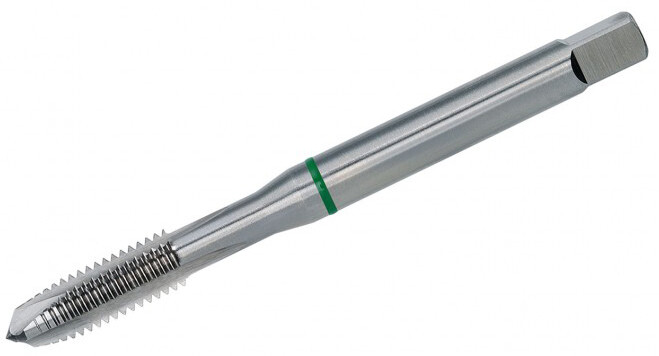 Volkel HSS-Co M20 x 2.5 Machine Tap Spiral Point Green Ring Non-ferrous ...