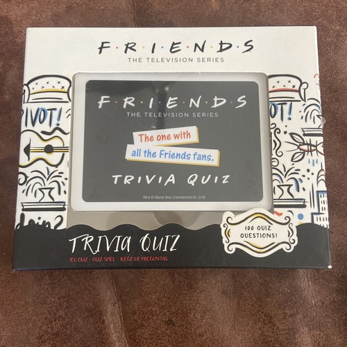 Friends TV Show Trivia Quiz Card Game 100 Questions Complete Paladone ...