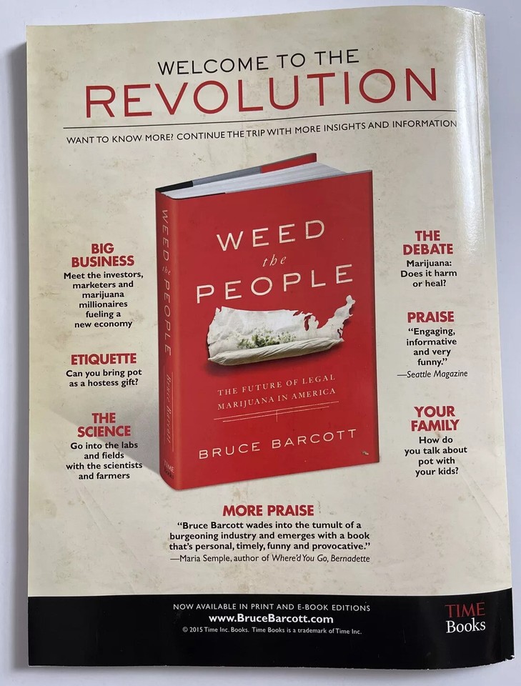 Time Magazine - Marijuana Goes Main Street By Bruce Barcott 2015 | eBay