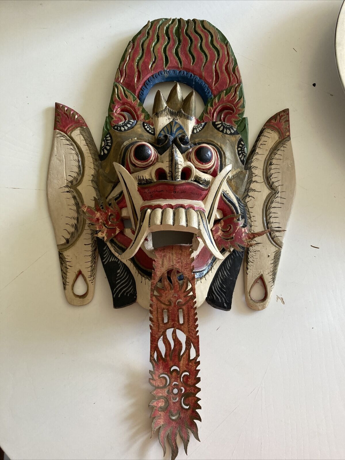 Antique Bali Indonesia RANGDA Barong Topeng Mask Hand Carved - La Paz ...