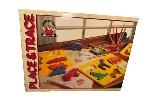 Place and Trace Discovery Toys 1988 educational shape~color set | eBay