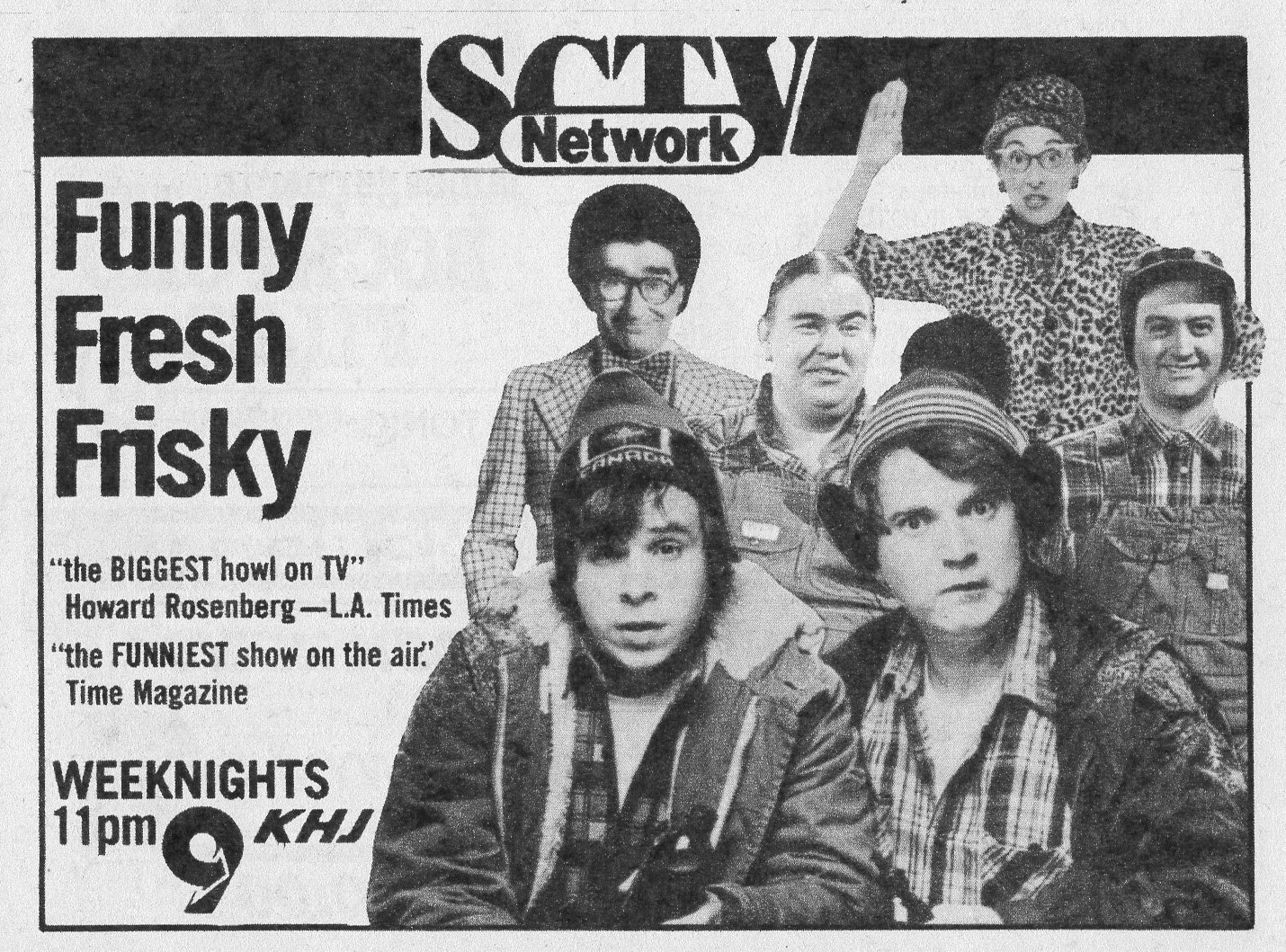 1984 TV AD SCTV COMEDY THE CANADIAN BROTHERS JOHN CANDY ANDREA MARTIN ...