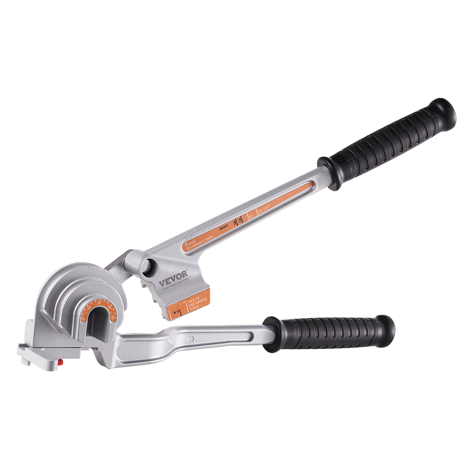 VEVOR 3 in 1 Lever Pipe Tube Bender for 1/4", 3/8", 1/2" O.D. 0-180 ...