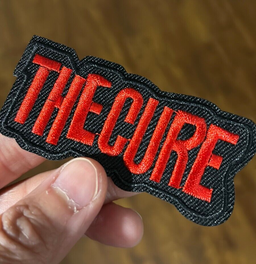 The Cure Patch Iron-On Rock n Roll Pop Music Band Metal Embroidered Sew ...