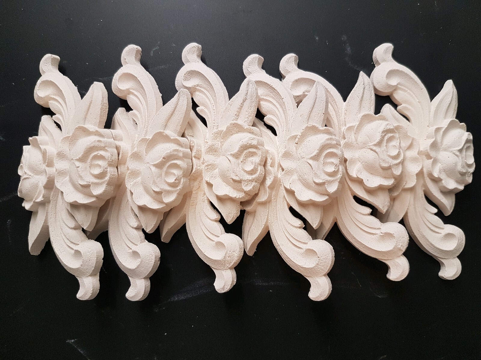 8 Pieces, Decorative Plaster Flowers, Home Décor, Ceiling Design. Art ...