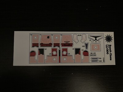 AV Figures EXCLUSIVE Summer Pass 2020 Beach Clone 2/200 Decal Sheet LOW ...