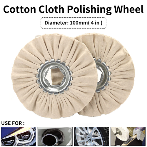 100*20mm Cotton Airway Buffing Polishing Wheel Cloth Pad Metal Wood ...