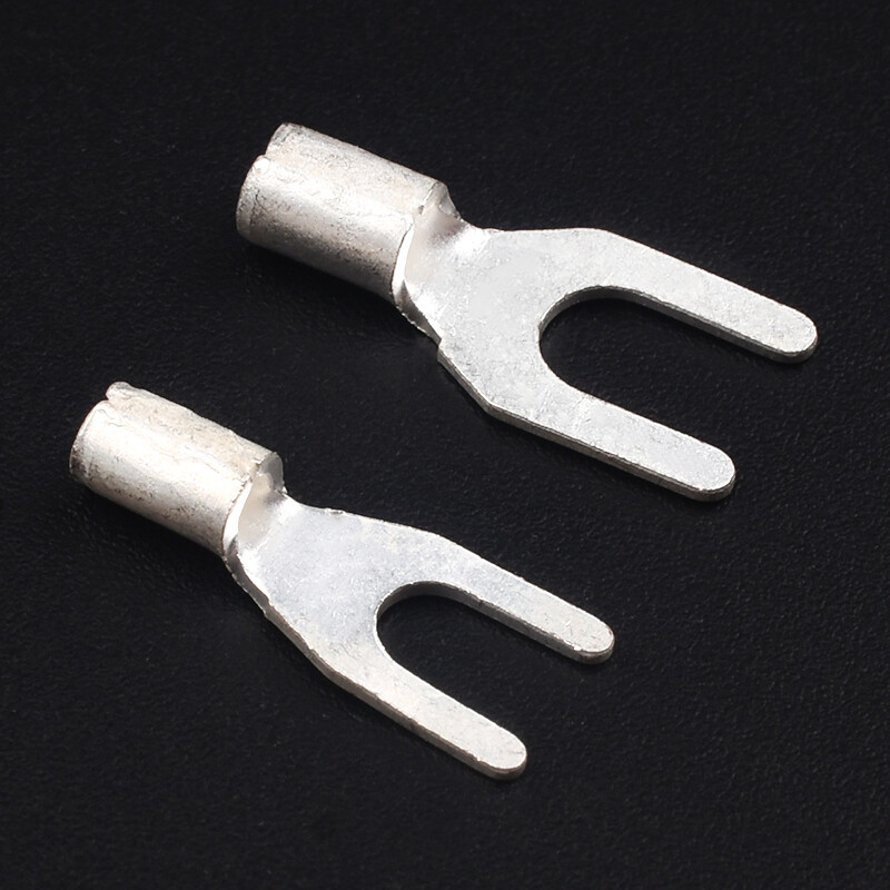 Fork Electrical Crimp Terminals Non-Insulated Spade U Type Cable ...