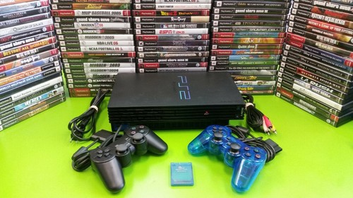 Sony Playstation 2 PS2 System Console Bundles- Ps1 Comp- 2 controllers- 12 games | eBay