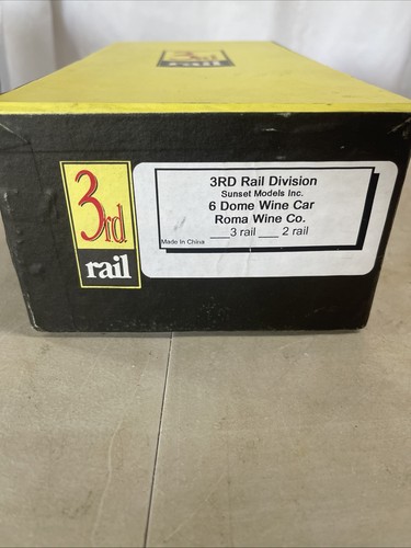 3RD RAIL SUNSET MODELS ROMA 6 DOME WINE TANK CAR 6303 OB | eBay