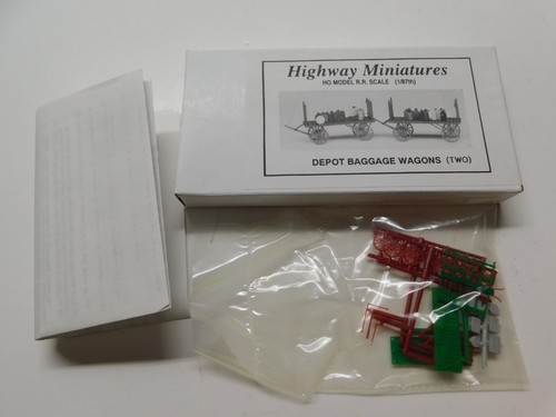 HO Scale 1/87 Jordan Highway Miniatures Kit #360-301 (TWO) BAGGAGE ...
