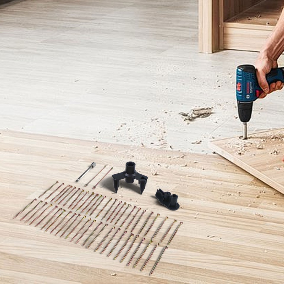 Squeaky Floor Repair Solutions Kit Including Essential Tools and Secure ...
