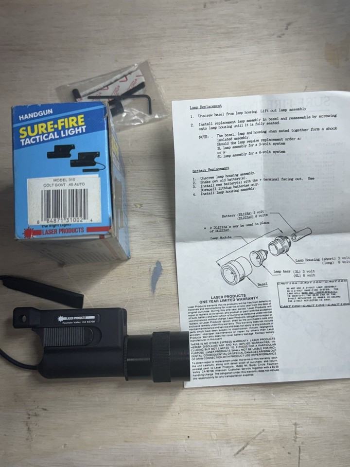 Surefire Laser Products 310 610 1911 Colt LAPD SWAT MEU DELTA CAG ...