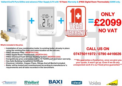 Vaillant EcoFIT Pure 825 With Boiler Protection Kit & 10 Year Warranty ...