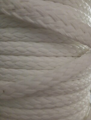 3/8 " x 265 ft. Hollow Braid Polypropylene Rope.white Made in USA. | eBay