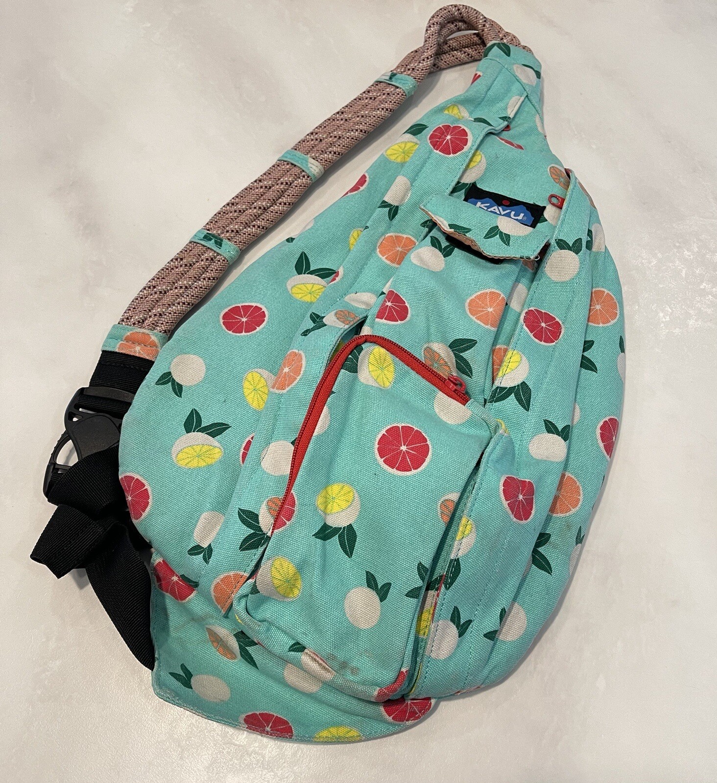 KAVU Original Rope Sling Bag Crossbody Backpack CITRU… - Gem