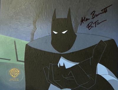 BRUCE TIMM rare BATMAN cel + OBG A6 Over The Edge SIGNED 2x BTAS WB COA ...