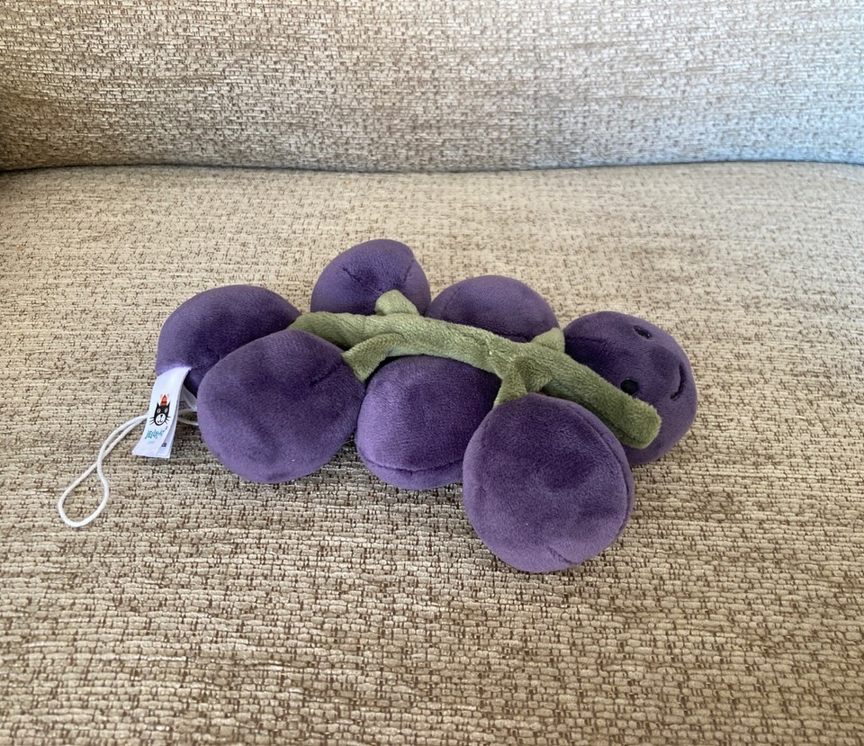 Jellycat Fabulous Fruit Grapes - Plush Soft Toy Grapes Beanie Food | eBay