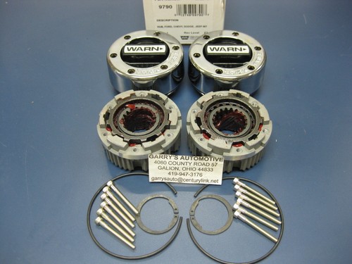 WARN 9790 4WD Locking Hubs Set Dana GM Ford 44 Spicer 1/2 3/4 Ton 19 ...