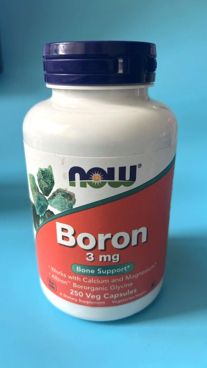 Now Supplements Boron 3 Mg Bororganic Glycine NOW Supplements, Boron 3