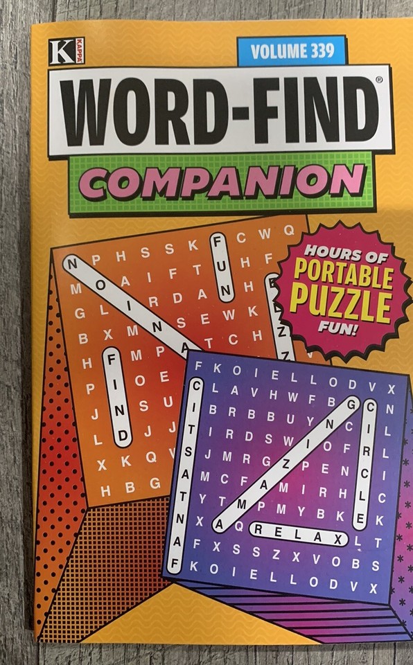 Lot 2 Kappa Word Find Companion Vol 339/340 - 58 Puzzles Each Book ...