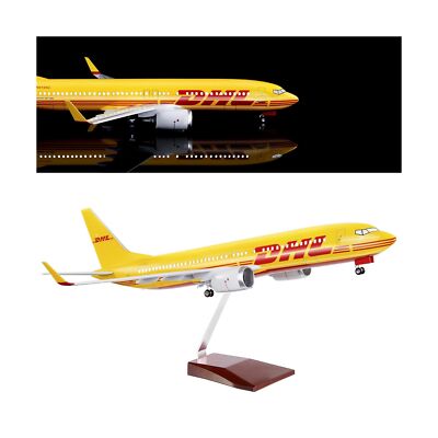 18” 1:80 Scale Model Jet DHL Airplane B737 Model Planes Display Model ...