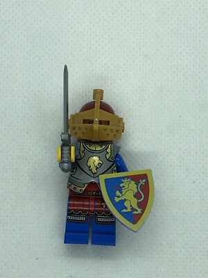 NEW LEGO Lion Knight Castle Minifigure Fig Shield Visor Armor L183 | eBay