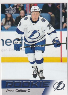 2021-22 UPPER DECK RC ROSS COLTON TAMPA BAY LIGHTNING ROOKIE HOCKEY JC ...