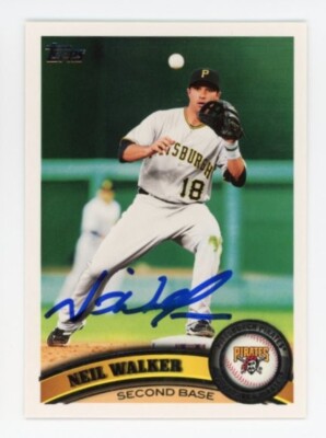 SIGNED BASEBALL CARD AUTO 2011 TOPPS NEIL WALKER PITTSBURGH PIRATES ...