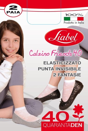 2 Pairs Of Socks 40 Den Fantasy From Girl Elasticated LIABEL 4040 ...