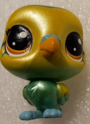 Littlest Pet Shop LPS - 2-64 Edie Von Keet Green Yellow Blue Shimmer ...