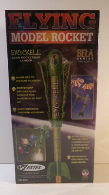 Estes EXO-SKELL alien rocket ship lander. Alien pod lander Mother ship ...