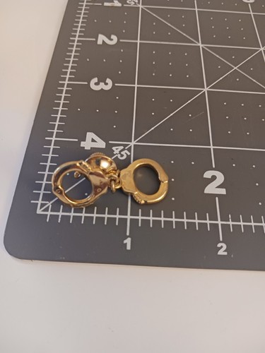Vintage Gold Tone Handcuff Tie Tack Law Enforcement Police Sheriff ...