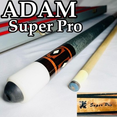 ADAM SUPER PRO Vintage Billiard Cue with Hard Case Used Condition | eBay