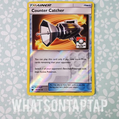 Pokemon Card Counter Catcher 91/111 Reverse Holo Uncommon League Cup ...