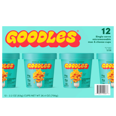 Goodles Cheddy Mac, Microwaveable Macaroni & Cheese Cups, 2.2 oz, 12-count | eBay