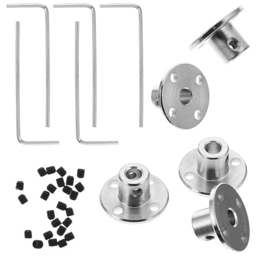 10 Pcs Motor Coupler Connector Flange Shaft Coupling Guide Bearing ...