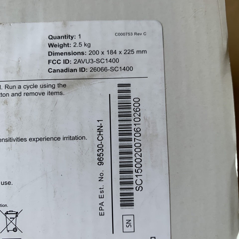 SoClean SC1500 Automatic Device Disinfector For Phones Keys Household ...