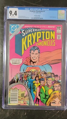 KRYPTON CHRONICLES Limited Series #1 Superman Roots 1981 SYFY Channel TV CGC 9.4 | eBay