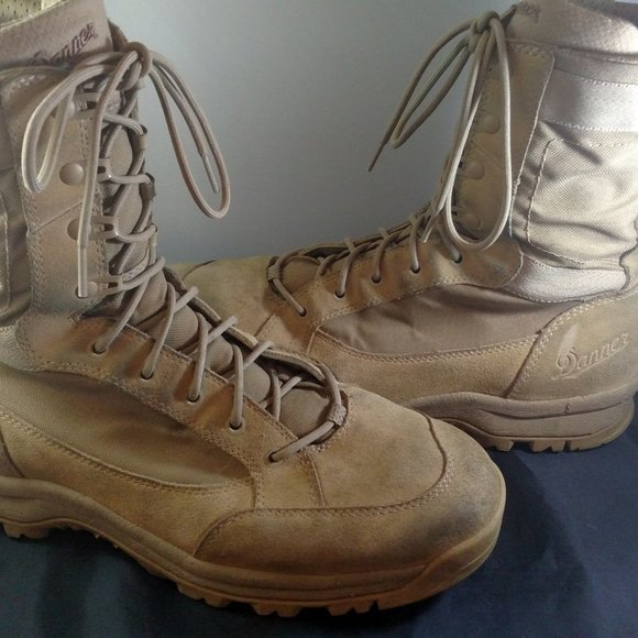 Danner Tanicus Tactical Military Combat Boots Desert 8" Tan Men's Size ...