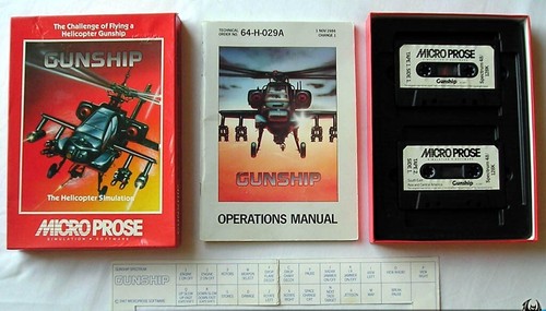 Sinclair ZX Spectrum 48K Game - GUNSHIP - Microprose - Tested & Working ...