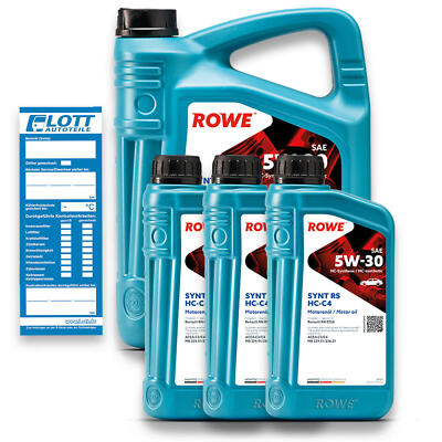 8L ROWE Motoröl Hightec Synt RS 5W-30 HC-C4 ACEA C3/C4 Renault RN 0720 ...